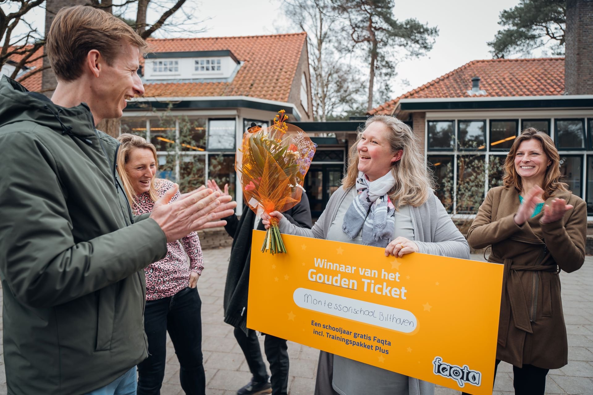 Montessorischool Bilthoven wint Gouden Ticket van Faqta